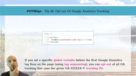 GTMTips Opt Out Of Google Analytics Tracking Simo Ahava S Blog