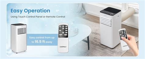 Portable 10000 Btu Air Conditioner With Triple Functionality