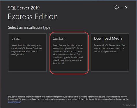install microsoft sql server express