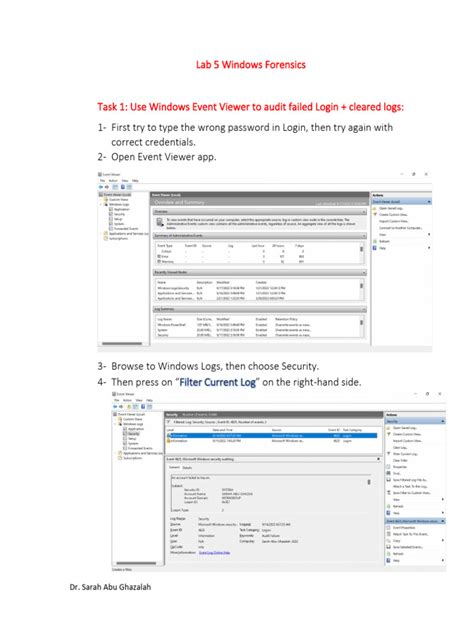 lab 6 windows forensics pdf