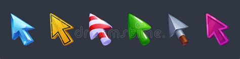 Hud Game Cursor Game Interface Pointer Sign For Selection And Press