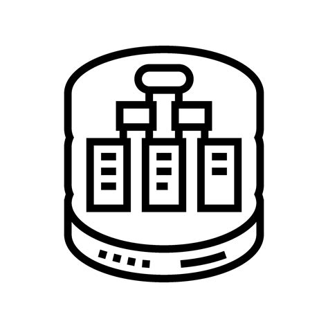 Database Design Line Icon Vector Illustration 33064611 Vector Art At Vecteezy