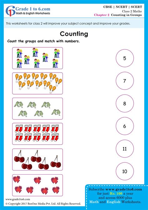 Worksheet For Class 2 Maths Counting In Groups At Genevieve Tarrant Blog