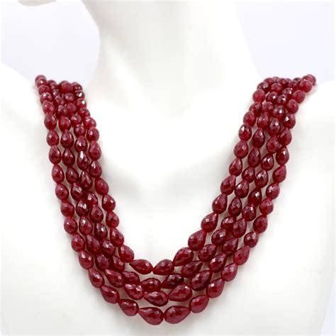 Ruby Briolette Necklace — Shop Now At Taj Mahal Gems