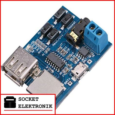 Jual Mp3 Decoder Module With Amplifier Decoding Audio Player Shopee
