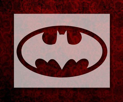 Batman Dark Knight Logo Stencil