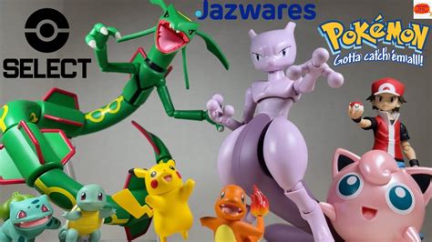 Pokemon Jigglypuff And Mewtwo And Rayquaza Jazwares Select Action Figure