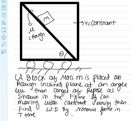 Rough Inclined Plane At An Angle Leu Than Angle Of S Repose As Shown In T