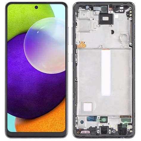 Display Pentru Samsung Galaxy A52 A52s Sm A525 Sm A528 Oled Cu Rama Negru Lcd Ecran