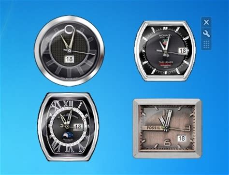 Analog Clocks Windows Desktop Gadget