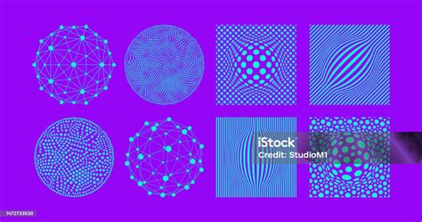 선과 점이 연결된 구체 추상 3d 그리드 디자인 볼록한 반구가 있는 배경 착시가있는 체적 구성 표지 또는 프리젠 테이션에 대 한