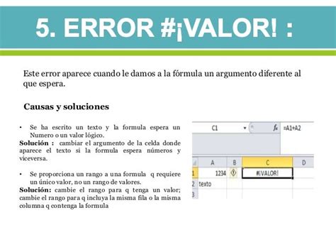 Errores Mas Comunes En Excel