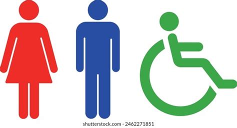 Man Woman Unisex Restroom Icon Material Stock Vector Royalty Free 2462271851 Shutterstock