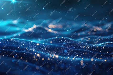 Premium Photo Sci Fi 3d Rendering Of Glowing Particles In Space Grid