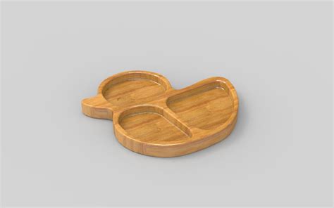 🦆 Duck Serving Tray Cnc Cut 3d Model File For Cnc Router Engraver Plate Carving Machine