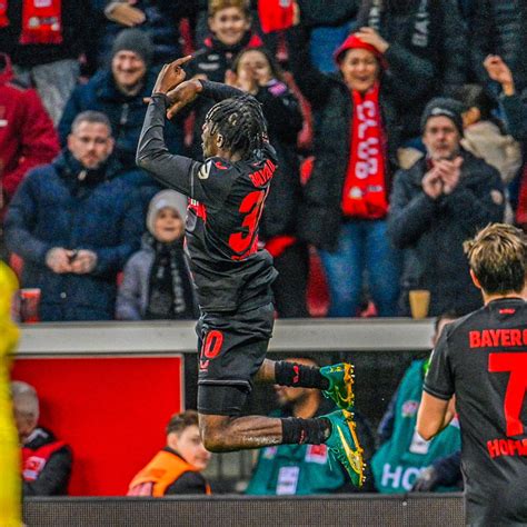 خوشحالی رونالدو در بوندسلیگا؛ شادی فریمپونگ، ستاره بایرلورکوزن به سبک