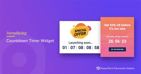 Powerpack Update Introducing Countdown Timer Widget Powerpack