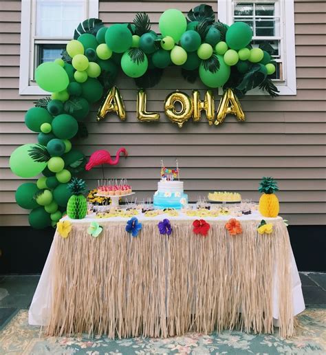 My 18th Birthday Party Decorated By Me And My Mom Hawaiianbirthday