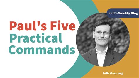 Pauls Five Practical Commands Hill Cities