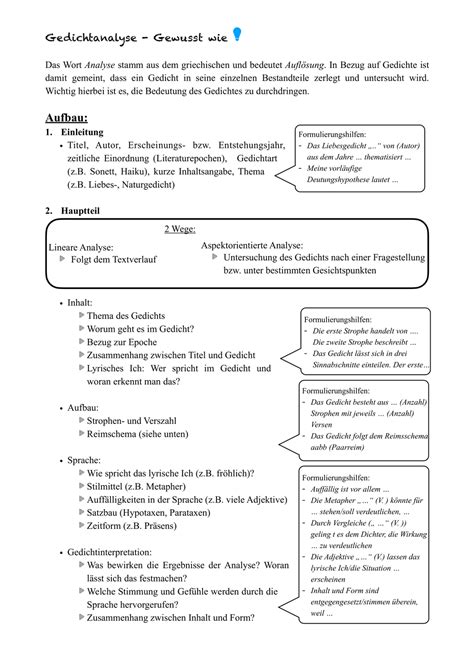 Ab How To Gedichtsanalyse