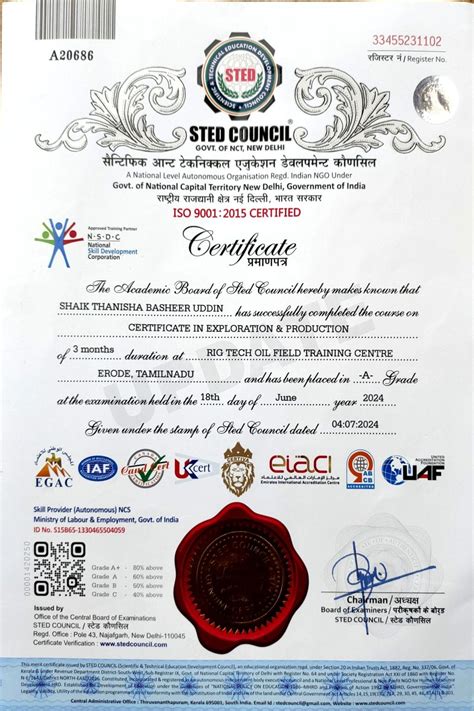 Explorationandproduction Oilandgas Professionaldevelopment Stedcouncil Rigtech Shaik