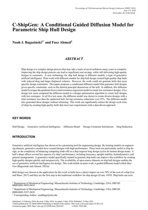 Pdf C Shipgen A Conditional Guided Diffusion Model For Parametric
