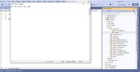 Javascript How To Recover Script File In Visual Studio 2019 Stack