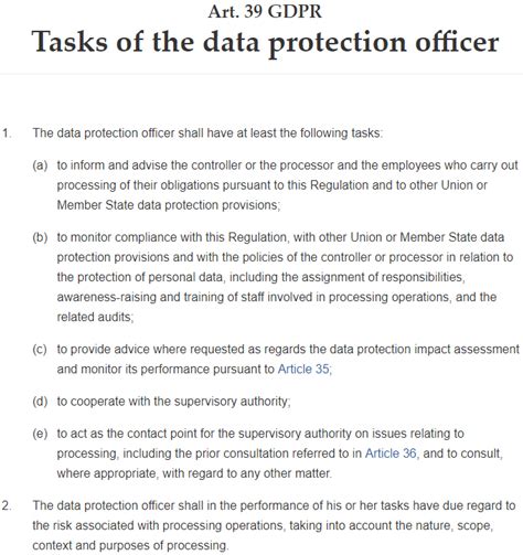 Chapter 4 Eu Representatives And Data Protection Officers Gdpr For