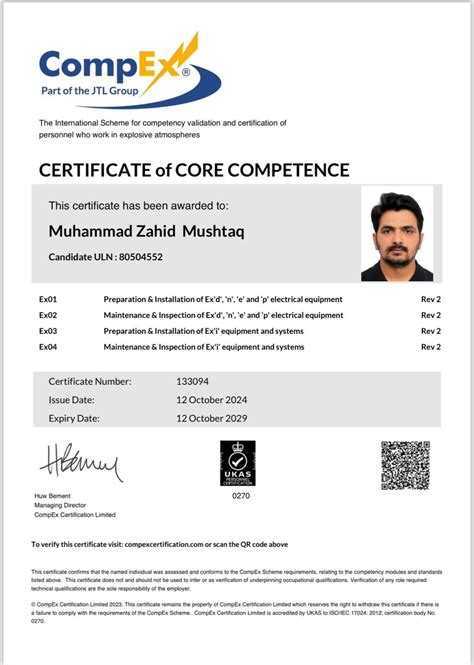Muhammad Zahid Mushtaq On Linkedin Compex Excertification