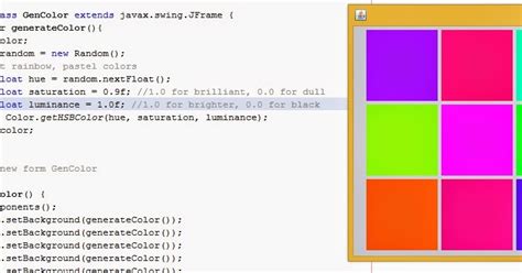 Java Programming And More How To Generate Random Colors In Java