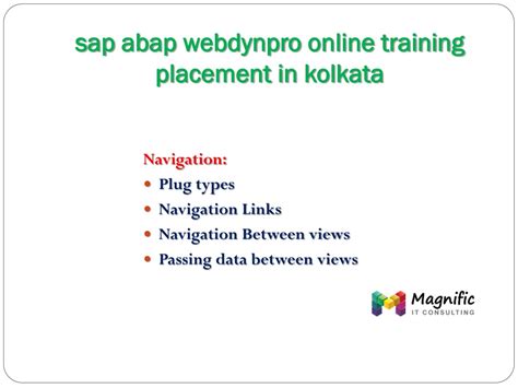 PPT Sap Abap Webdynpro Online Training Placement In Kolkata PowerPoint Presentation ID