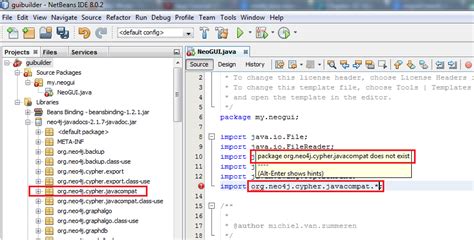 Java Import Neo4j Api In Netbeans Stack Overflow