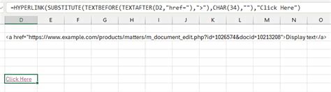 How To Convert An HTML Hyperlink Inside A Cell To An Excel Hyperlink Stack Overflow