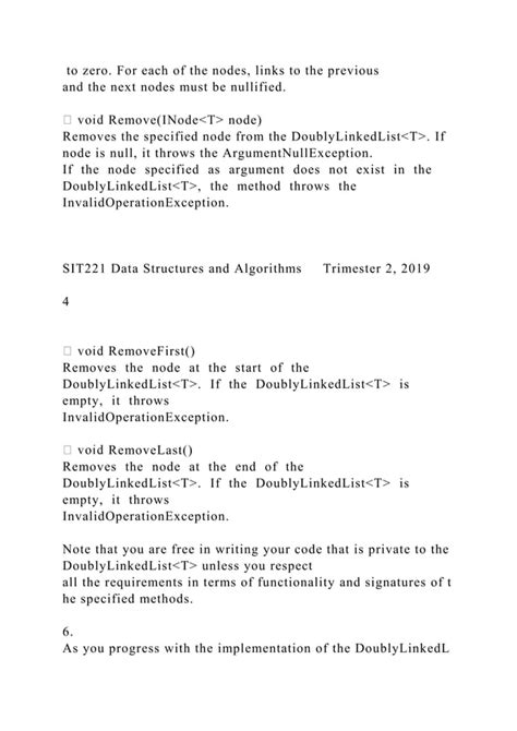 Sit221 Data Structures And Algorithms Trimester 2 2019 Docx