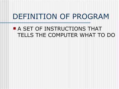 Welcome To Class Programming Ppt