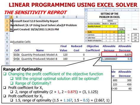 4. linear programming using excel solver | PDF
