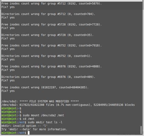 Вылазит Initramfs при загрузке Ubuntu
