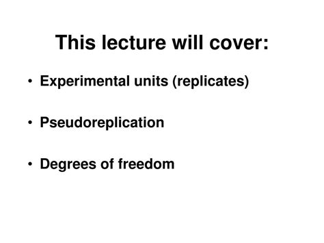Ppt Lecture 2 Replication And Pseudoreplication Powerpoint
