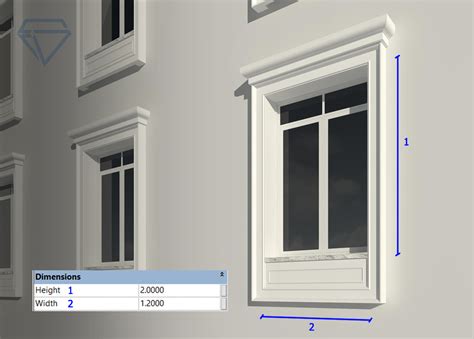 فاميلي ريفيت نافذة كلاسيك 😎 Special Revit Families