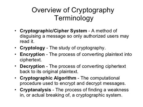 Cryptography