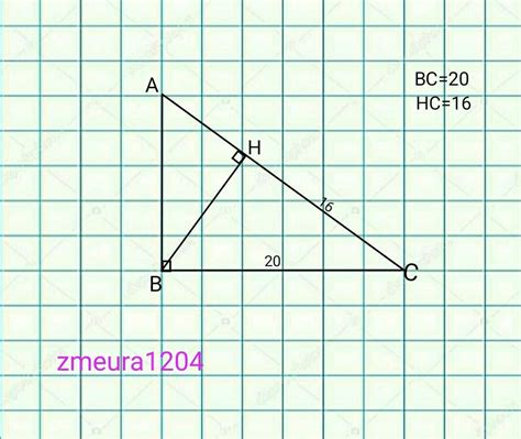4 Катет прямоугольного треугольника равен 20 см а его проекция на гипотенузу 16 см Выполнив