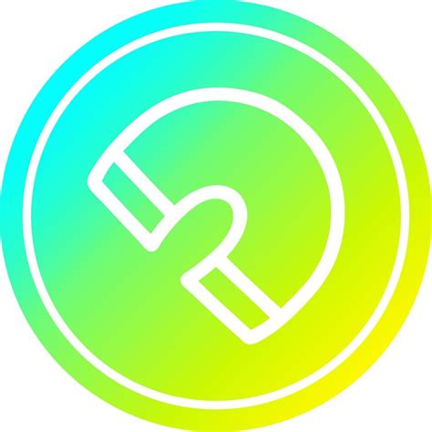 Traditional Magnet Circular In Cold Gradient Spectrum 10557546 Vector Art At Vecteezy