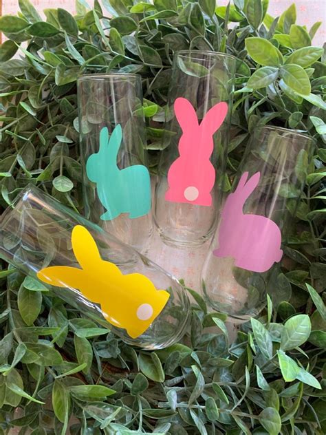 Easter Glasses Easter Dining Bunny Dining Bunny Glasses Hostess