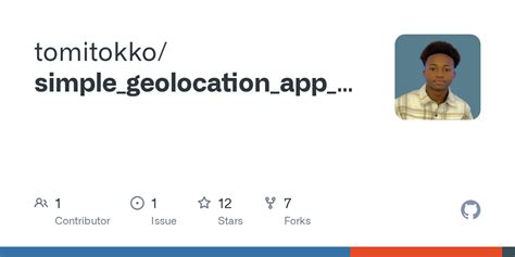 Github Tomitokkosimplegeolocationappwithdjango