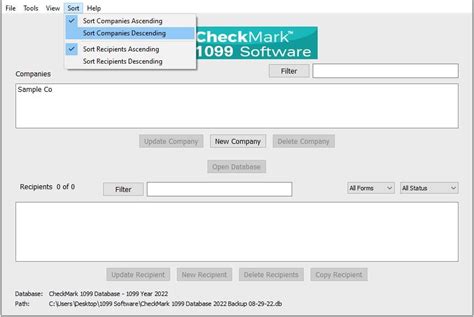 How To Set Up Recipients In Checkmark 1099 Software Checkmark Knowledge Base