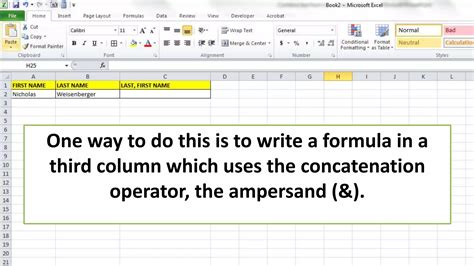 How To Combine Text From Two Or More Cells In Excel Ppt