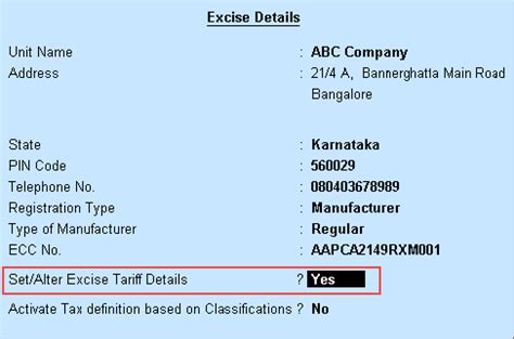 Defining Tariff Rates At The Company Level