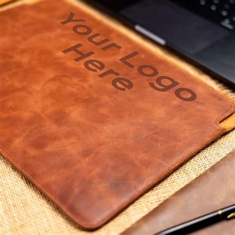 Custom Logo Laptop Sleeve Personalized Leather Laptop Sleeve