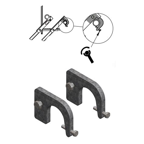 Steel Stairway Scaffold Attachment Pair Haki Steel Stairway Scaffold Attachment Pair Haki