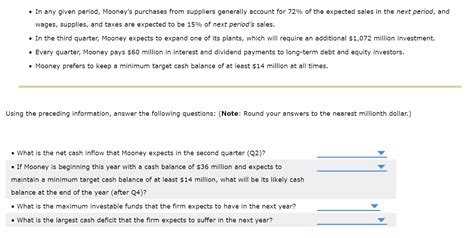 solved in any given period mooney s purchases from